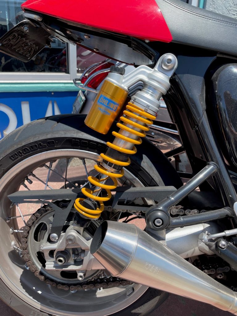 2016-triumph-thruxton-red-ohlins-shock | San Diego Scooters | Vespa ...