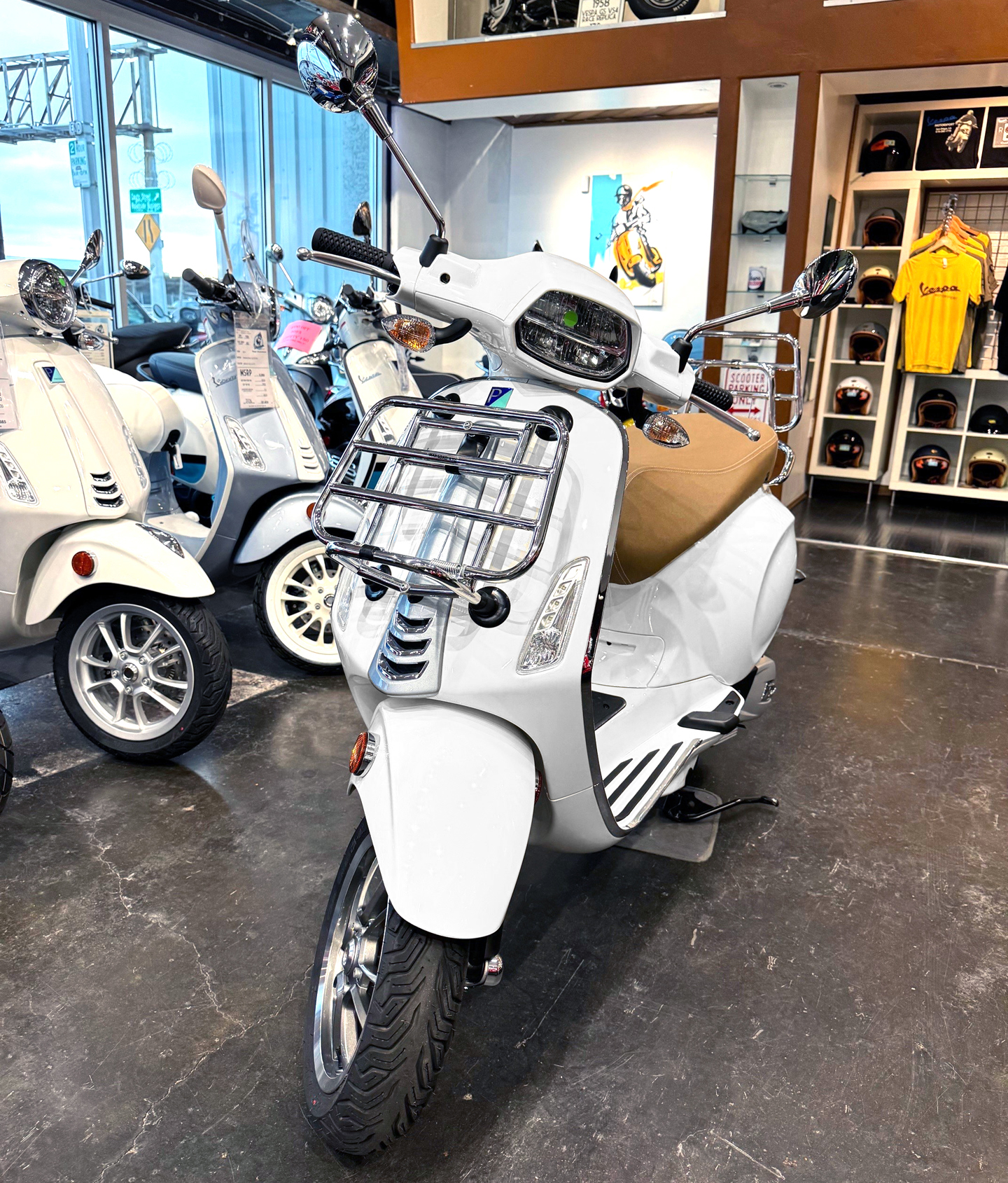 vespa-sprint-white-custom-1 | San Diego Scooters | Vespa | Genuine | Piaggio
