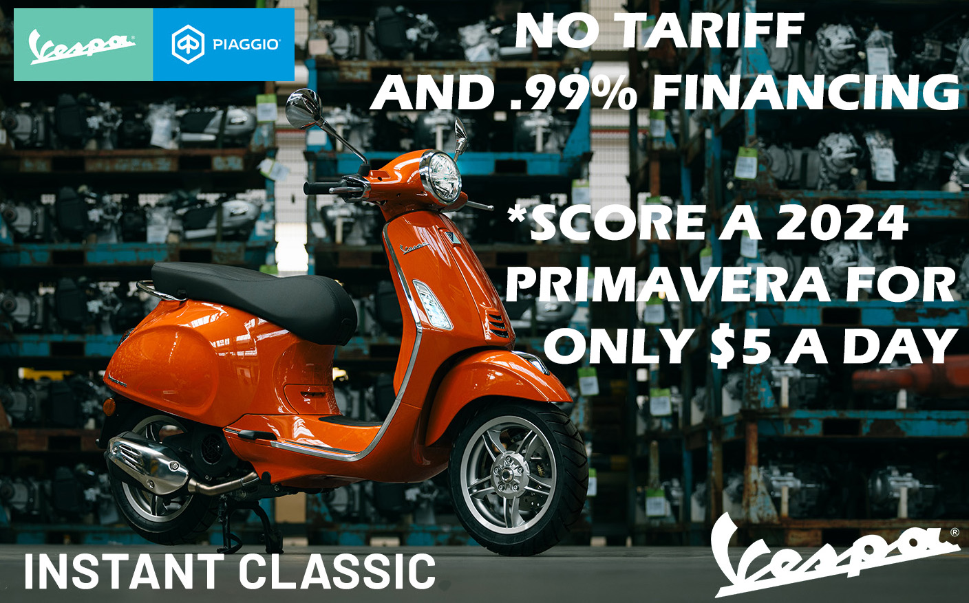 2025-PRIMAVERA-factory-banner | San Diego Scooters | Vespa | Genuine ...